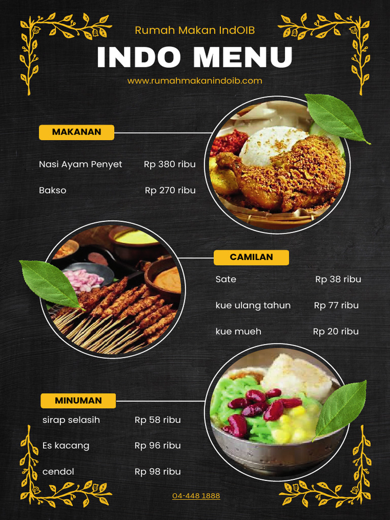 Menu Makan Oib | PDF