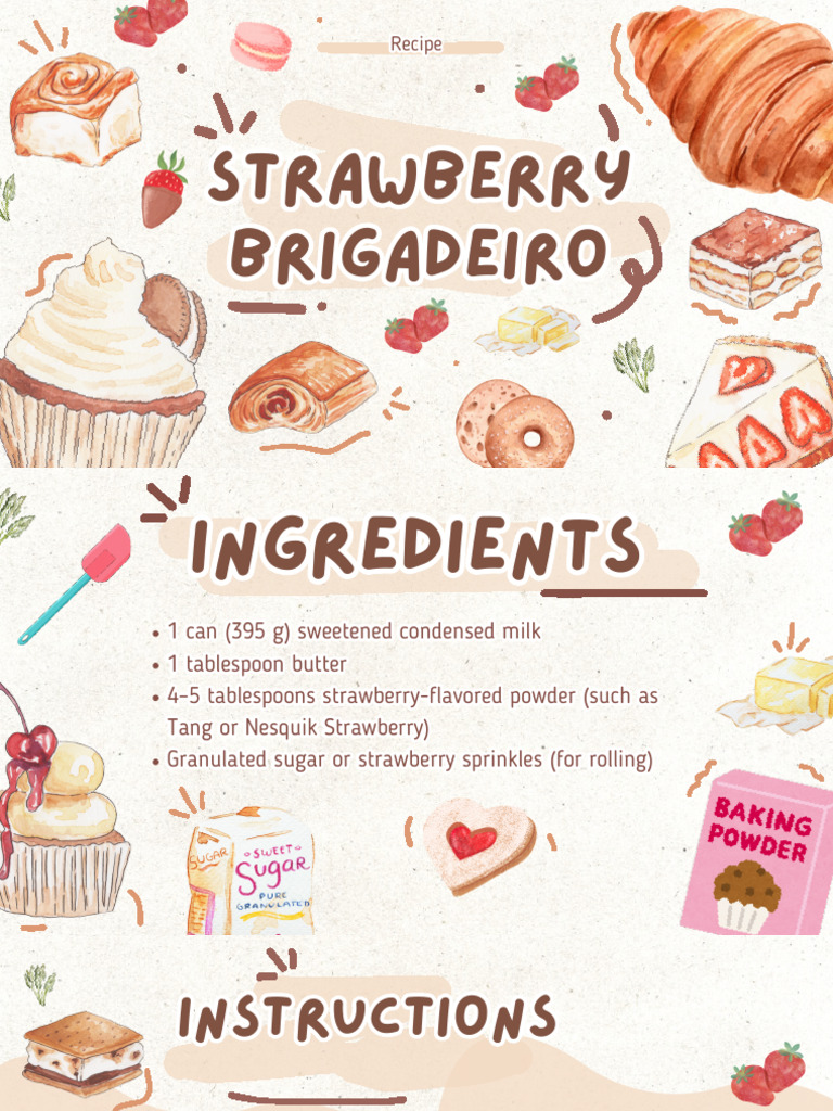 Recipe Strawberry Brigadeiro | PDF | Foods