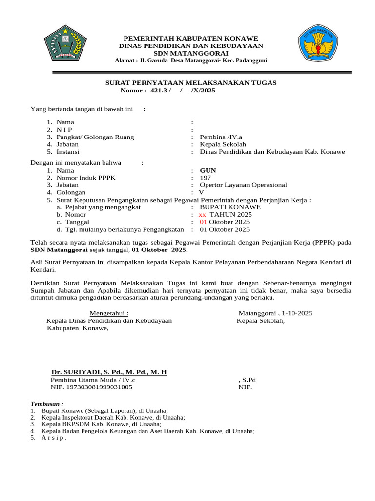 Format Spmt Pppk | PDF