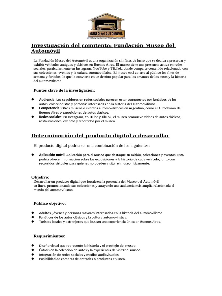 TT.TP5.Brief | PDF | Experiencia de usuario | Museo