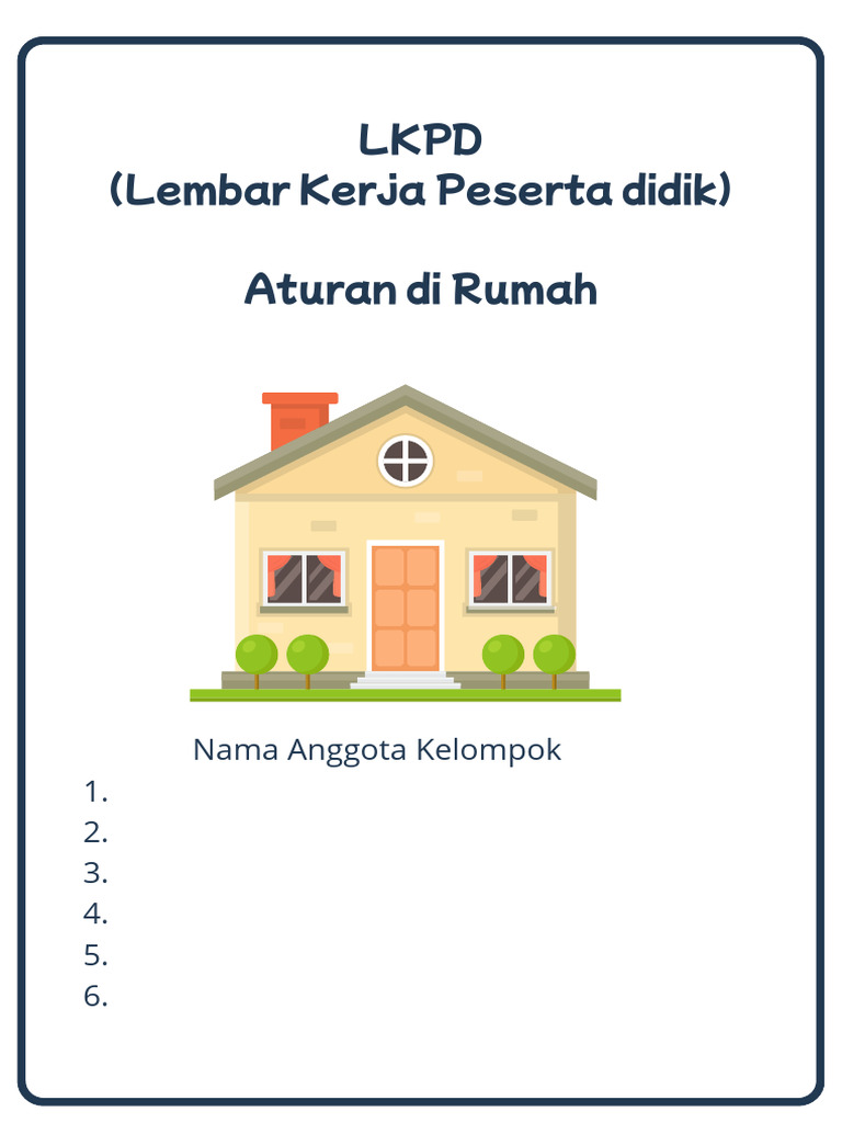 Aturan Di Rumah Dan Sekolah Worksheet Ilustratif | PDF