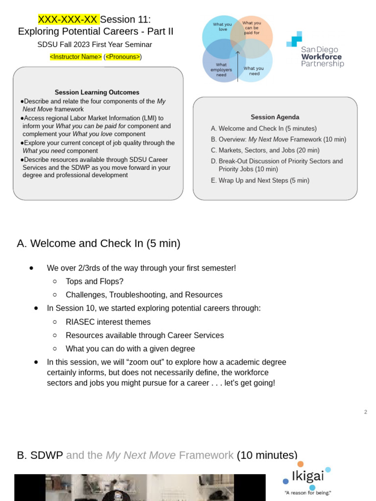 Exploring Careers with My Next Move Framework | PDF | Labour Economics ...