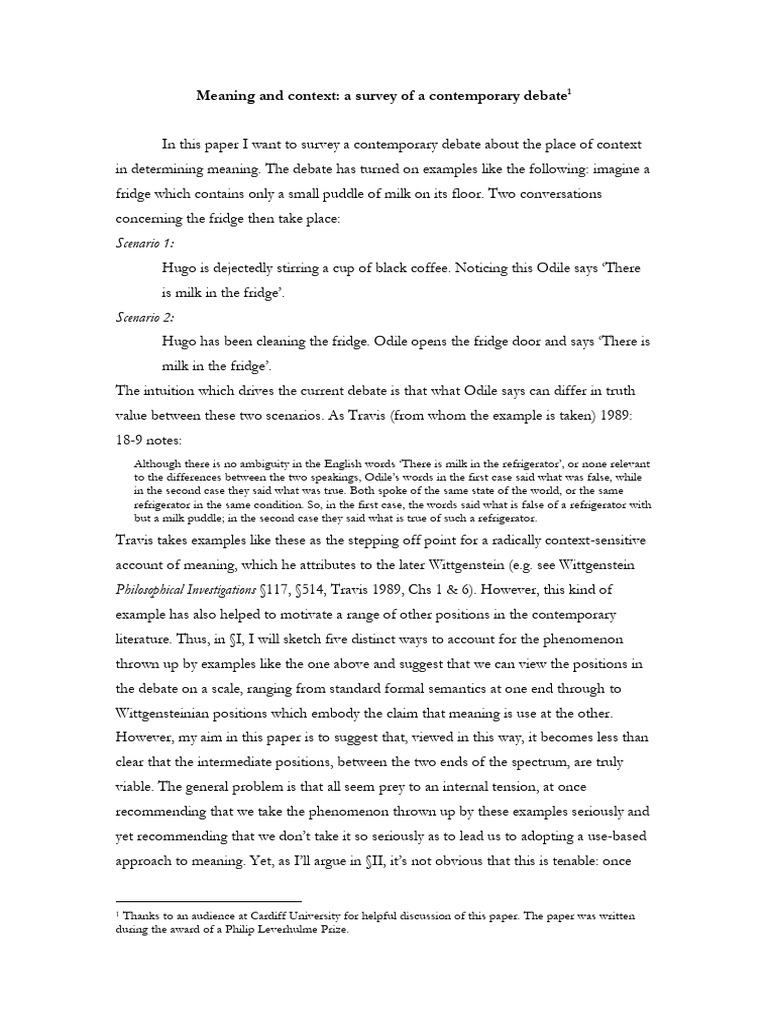 Borg - Meaning & Context | PDF | Semantics | Truth