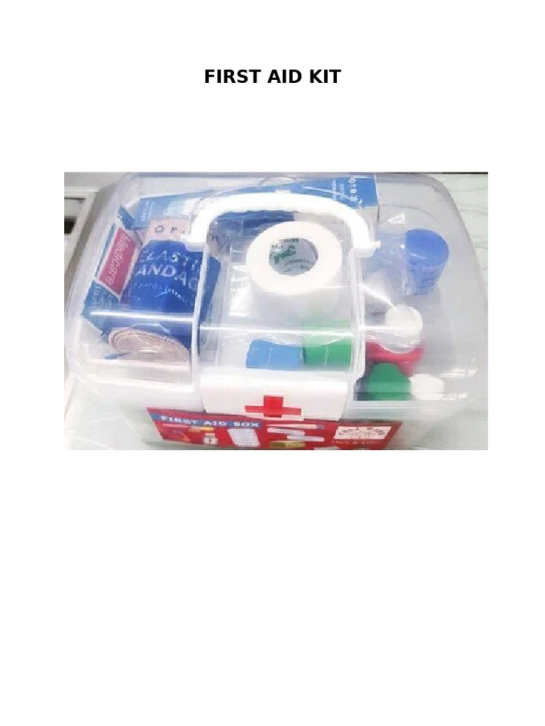 First Aid Kit | PDF