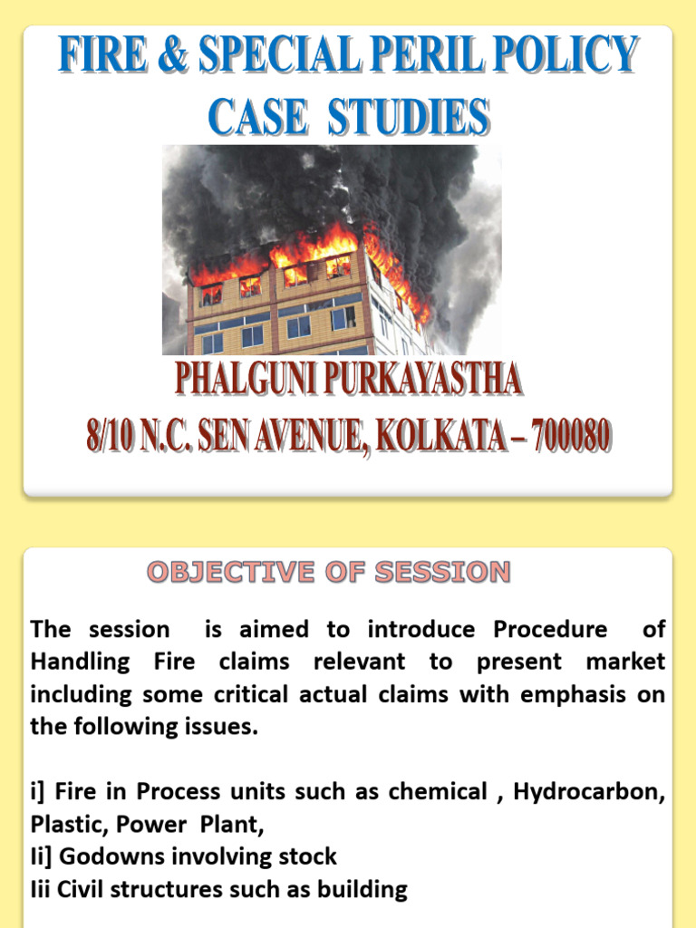 Fire Claims Handling Procedures Guide | PDF | Insurance | Coal