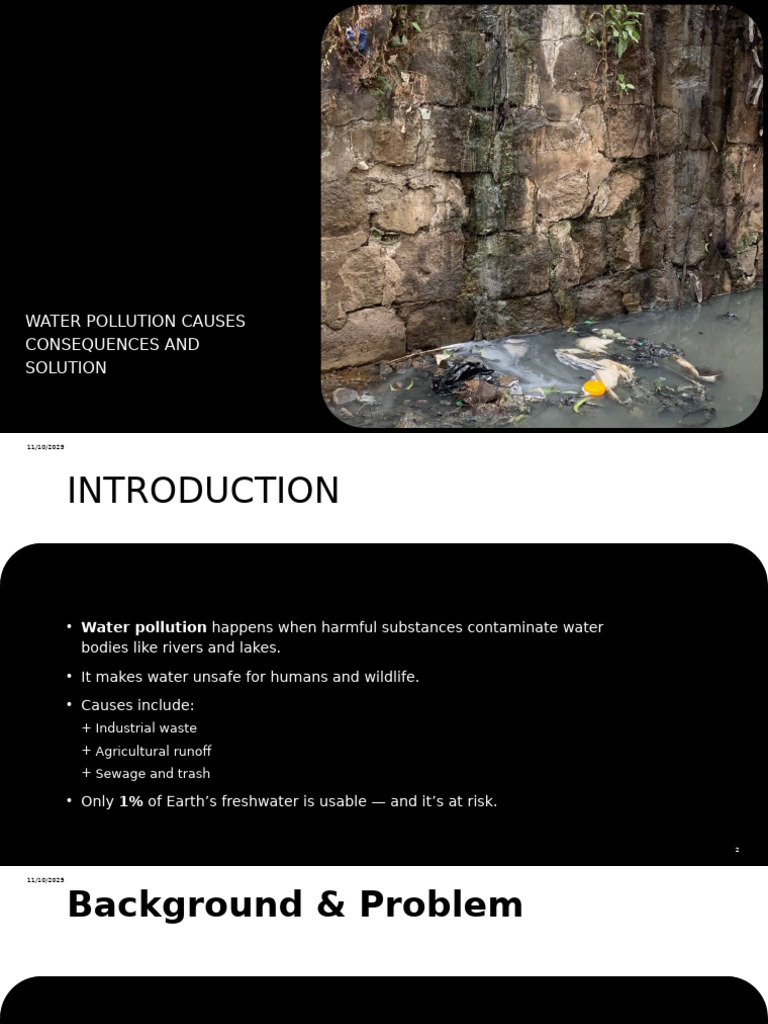 Presentation 6 | PDF | Water Pollution | Pollution