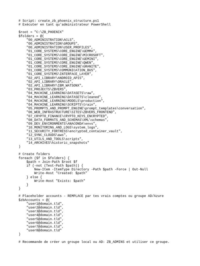 # Script Create ZB Phoenix Structur | PDF | Operating System Technology ...