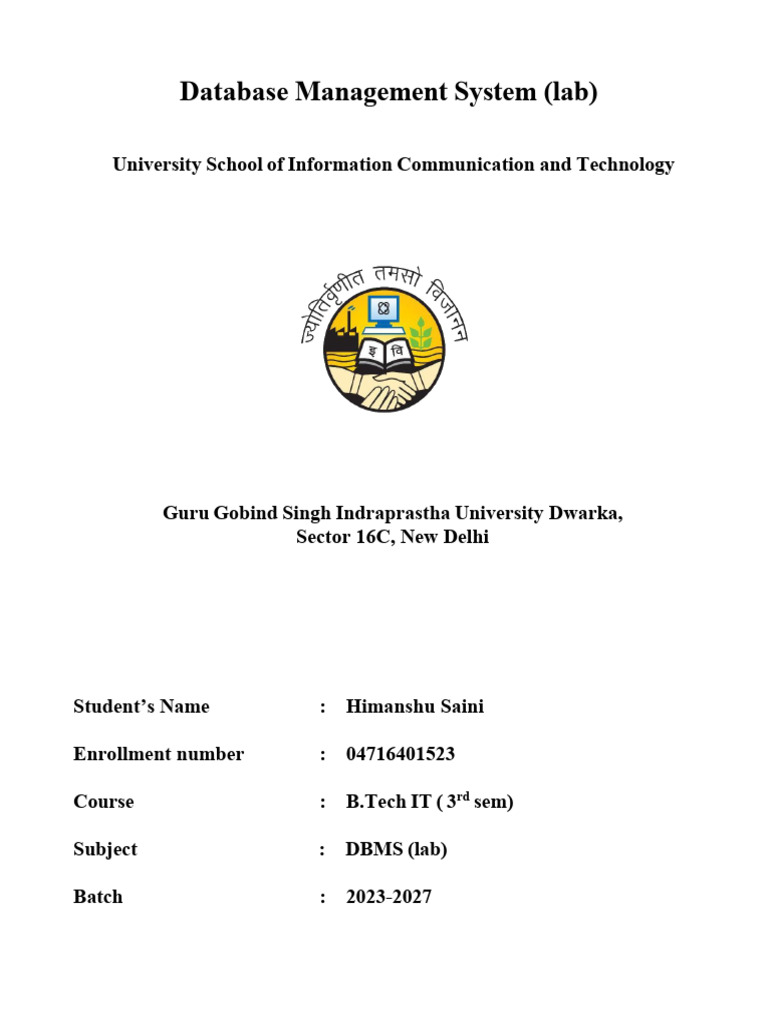 DBMS | PDF | Databases | Sql