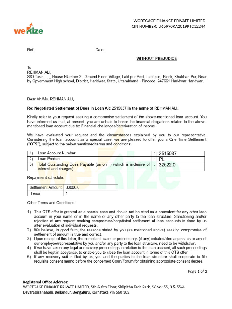Settlement English | PDF | Lawsuit | Private Law