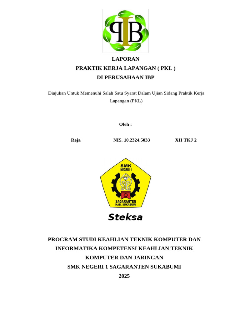 Laporan PKL Reja TKJ II 2025 | PDF