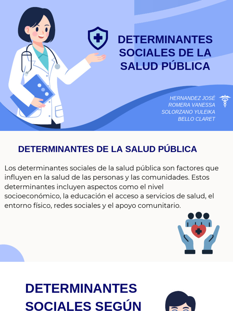 Determinantes De La Salud Pública Pdf Comportamiento Salud Pública