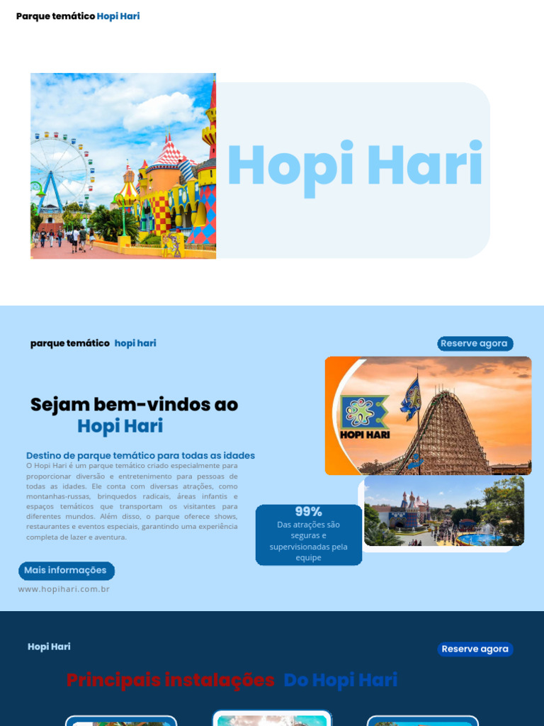 Hopi hari | PDF | Parque de diversões | Parques