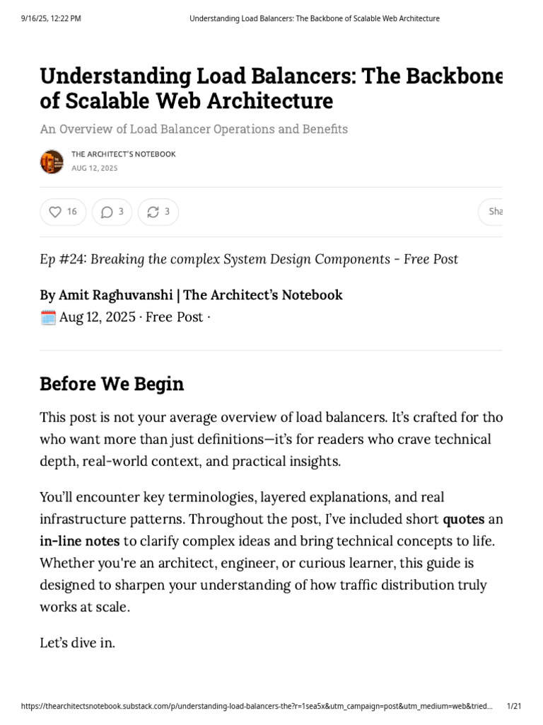 Load Balancer | PDF | Load Balancing (Computing) | Internet Protocol Suite