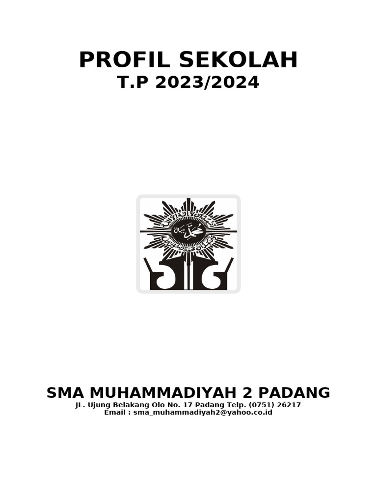 Profil SMA Muhammadiyah 2 Padang 2023 | PDF