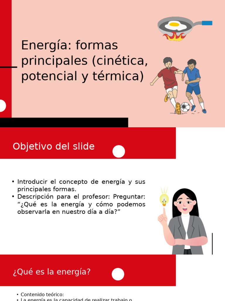 Energía Formas Principales (Cinética, Potencial, Térmica) | PDF ...