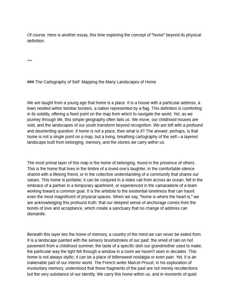 The Cartography of Self - Mapping The Many Landscapes of Home | PDF ...