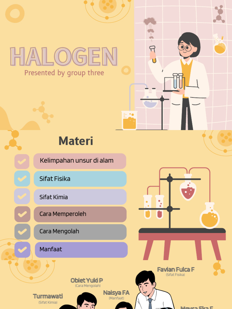 Kimia - Halogen - K3 - XII MIPA 6 PDF | PDF
