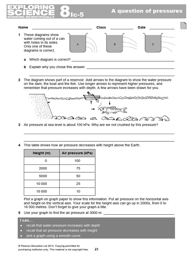 8ic5 Question of Pressure | PDF