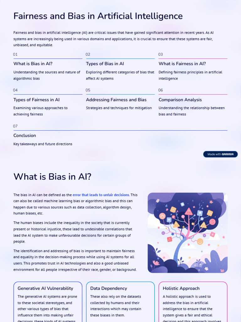 AI Fairness and Bias Explained | PDF | Artificial Intelligence ...