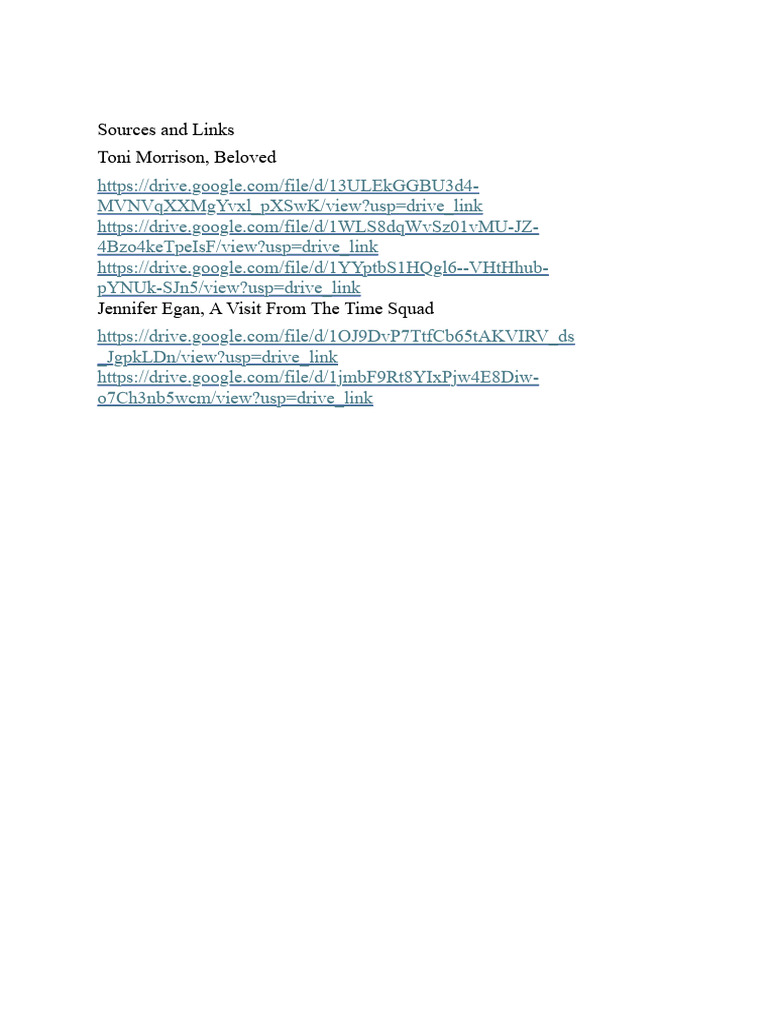 Sources and Links | PDF