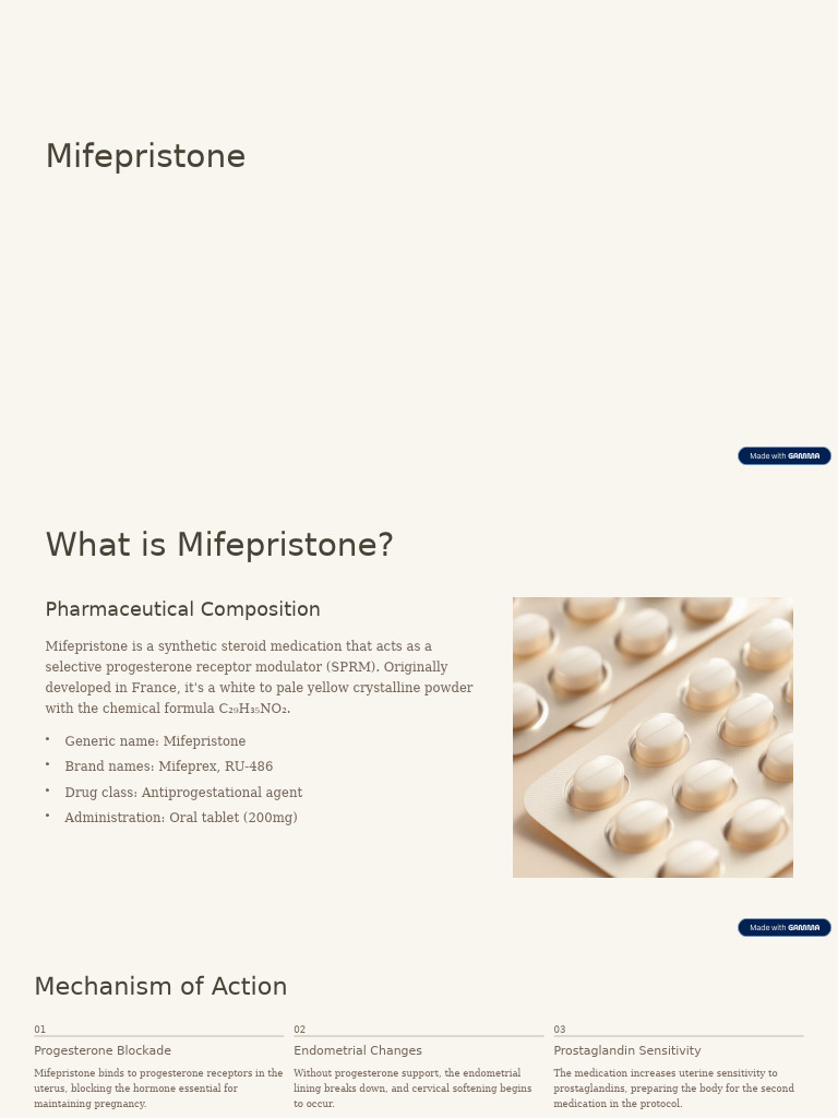 mifepristone | PDF | Human Reproduction | Drugs