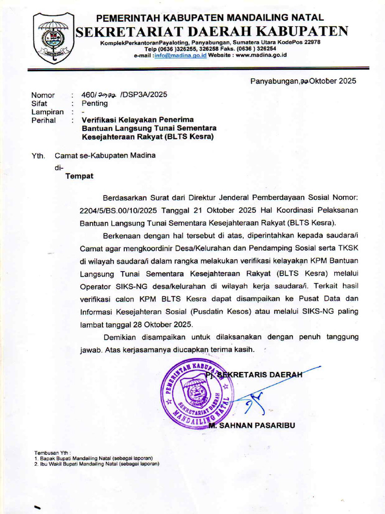 Surat Verifikasi Kelayakan | PDF