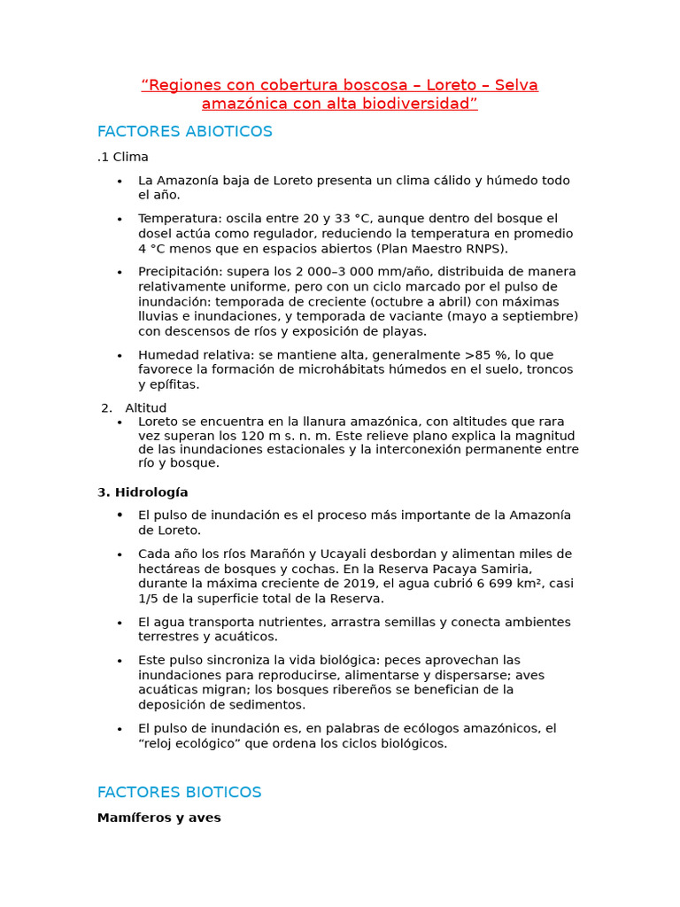 Regiones Con Cobertura Boscosa | PDF | Ciencias de la Tierra