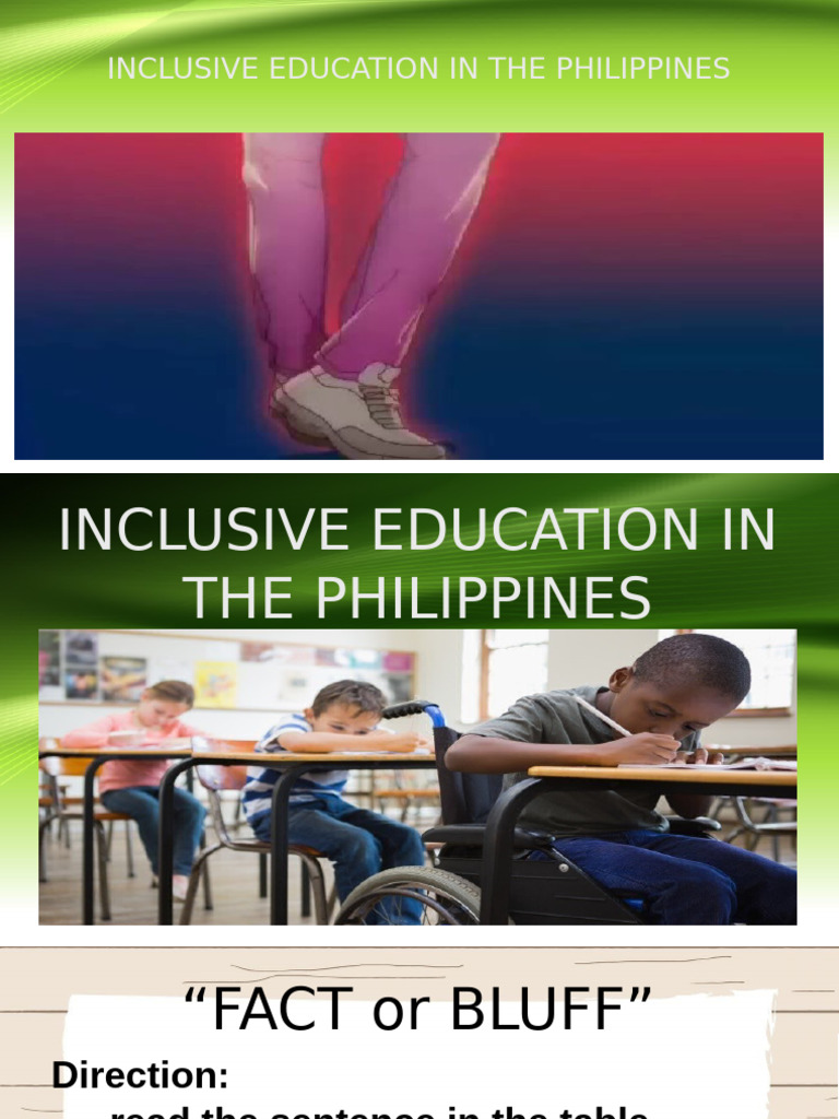 Inclusive Education in the Philippines | PDF | Inclusion (Education ...