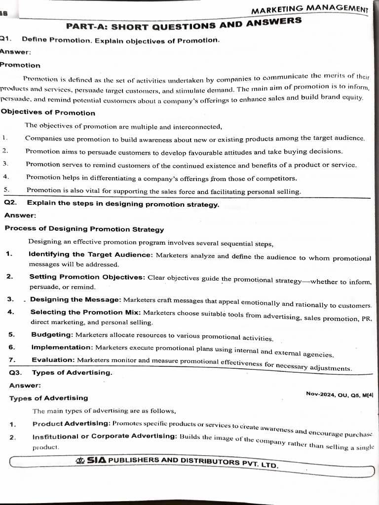 Unit 3 Promotion Management | PDF