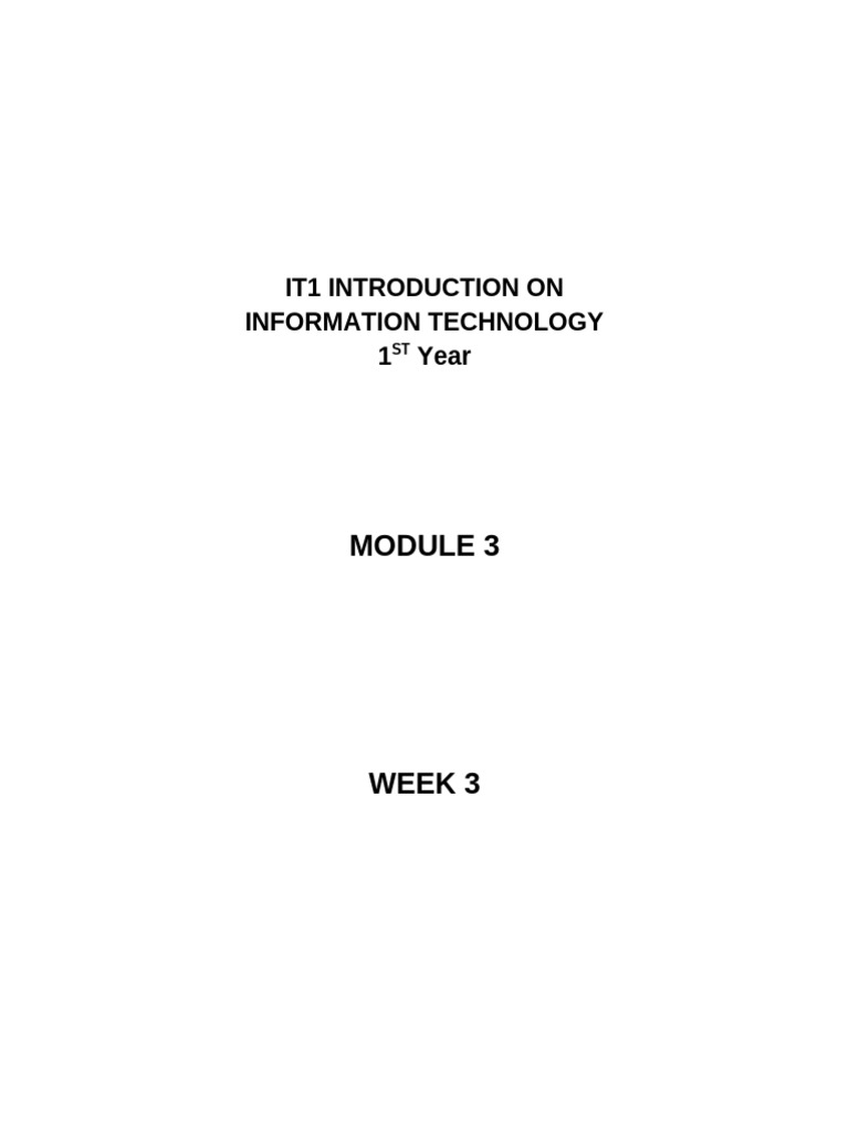 IT1 Lesson 3 | PDF | Laptop | Desktop Computer