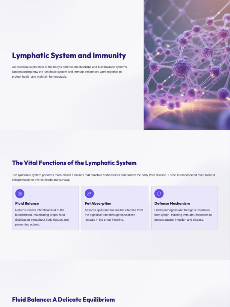 Lymphatic System and Immunity | PDF | Lymphatic System | Immune System