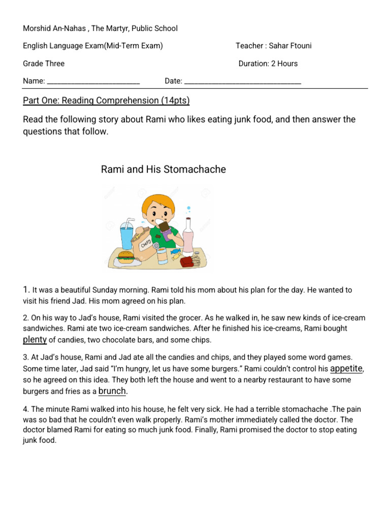 Being Healthy Grade 3-1 | PDF