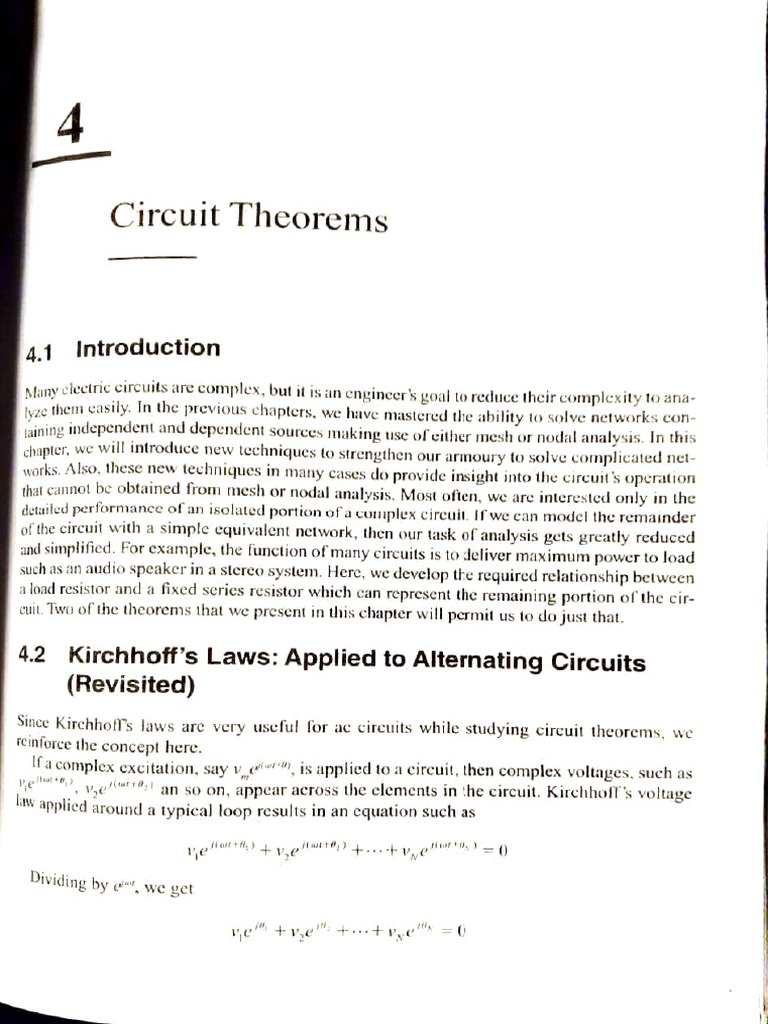 Kirchhoff's Laws (Applied To AC) | PDF | Electrical Network | Electromagnetism