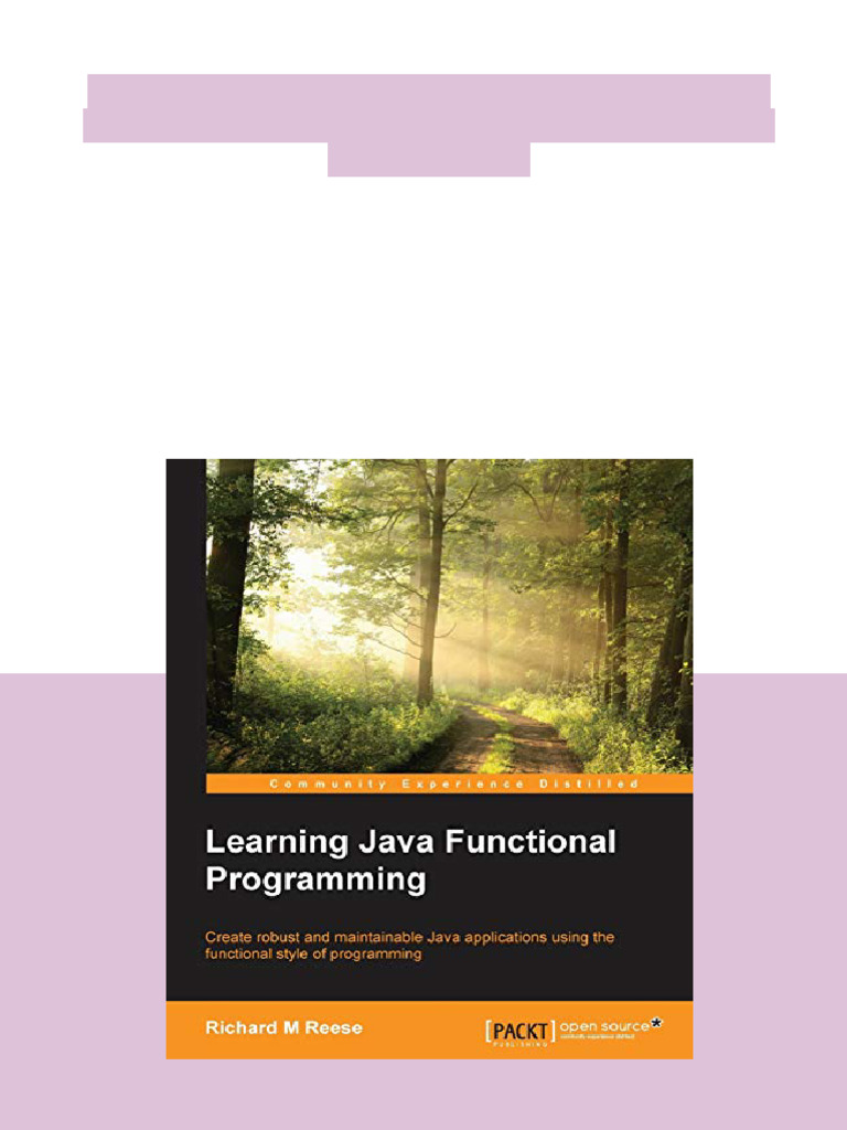 (Ebook) Learning Java Functional Programming by Reese, Richard M ISBN 9781783558483, 1783558482 ...