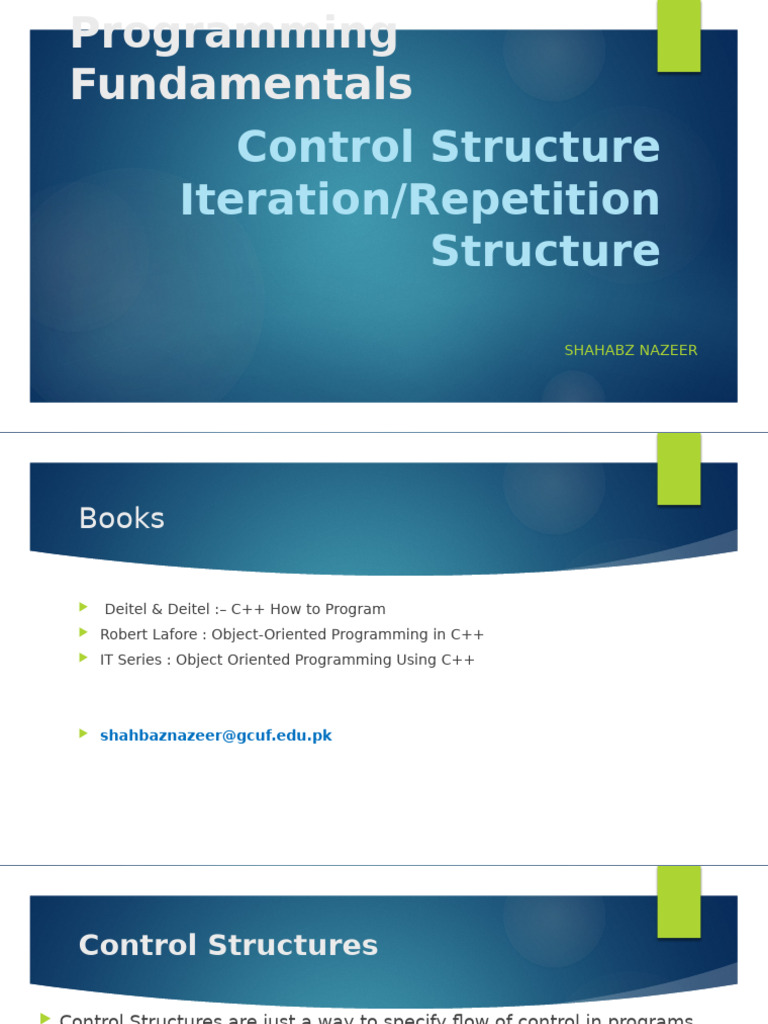 4 Iteration Structure For While DoWhile Loops | PDF | Control Flow | Computer Program
