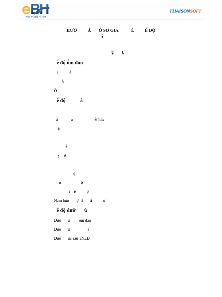 Huong Dan Ho So Giai Quyet Che Do Mau 01B HSB Tren Phan Mem EBH1136 | PDF