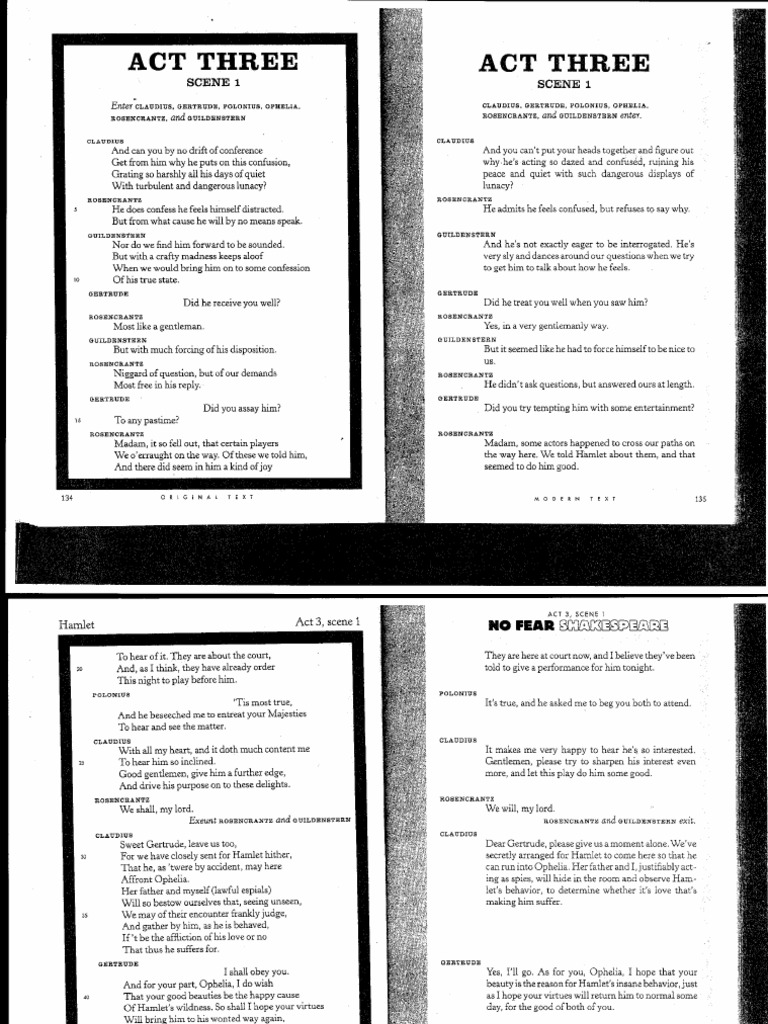 Hamlet Act 3 | PDF
