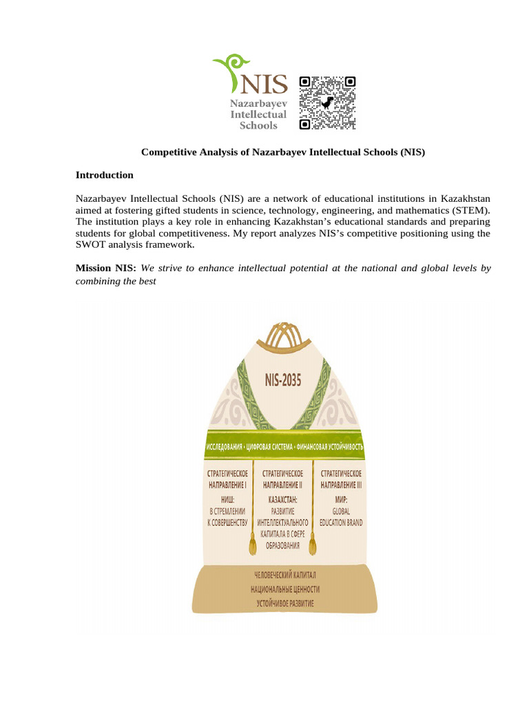 Zholdas G Competitive Analysis of Nazarbayev Intellectual Schools (NIS ...