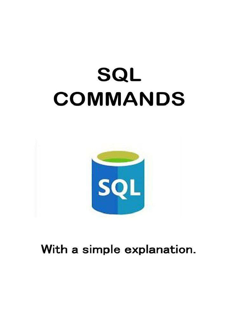 SQL Commands | PDF