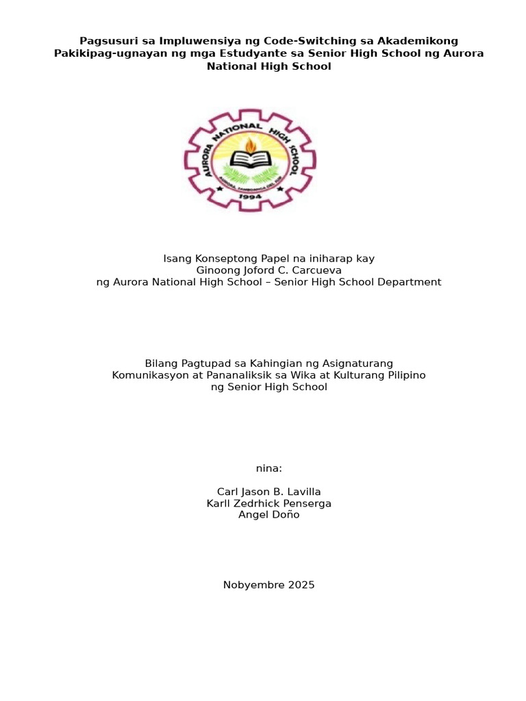 Concept Paper Cka | PDF