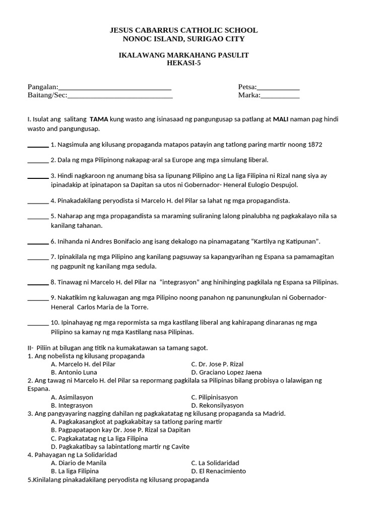 Grade5 - Hekasi | PDF