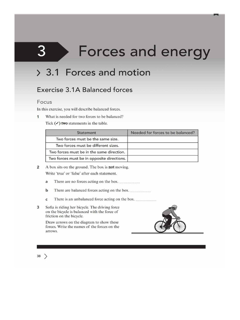 Y8-WB Forces and Energy | PDF