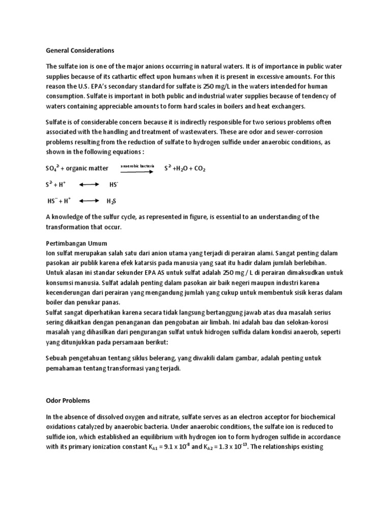 Sulfate | PDF | Presipitasi (Kimia) | Sulfida