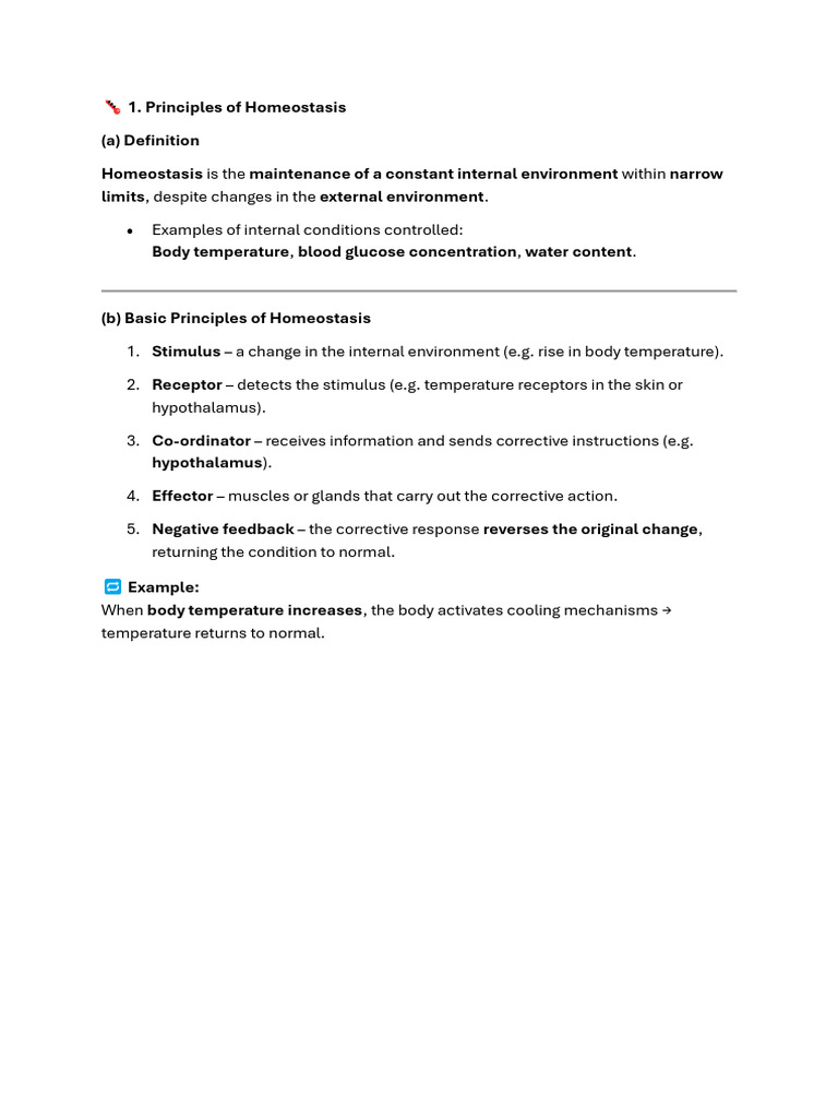Homeostasis | PDF | Diabetes | Nervous System