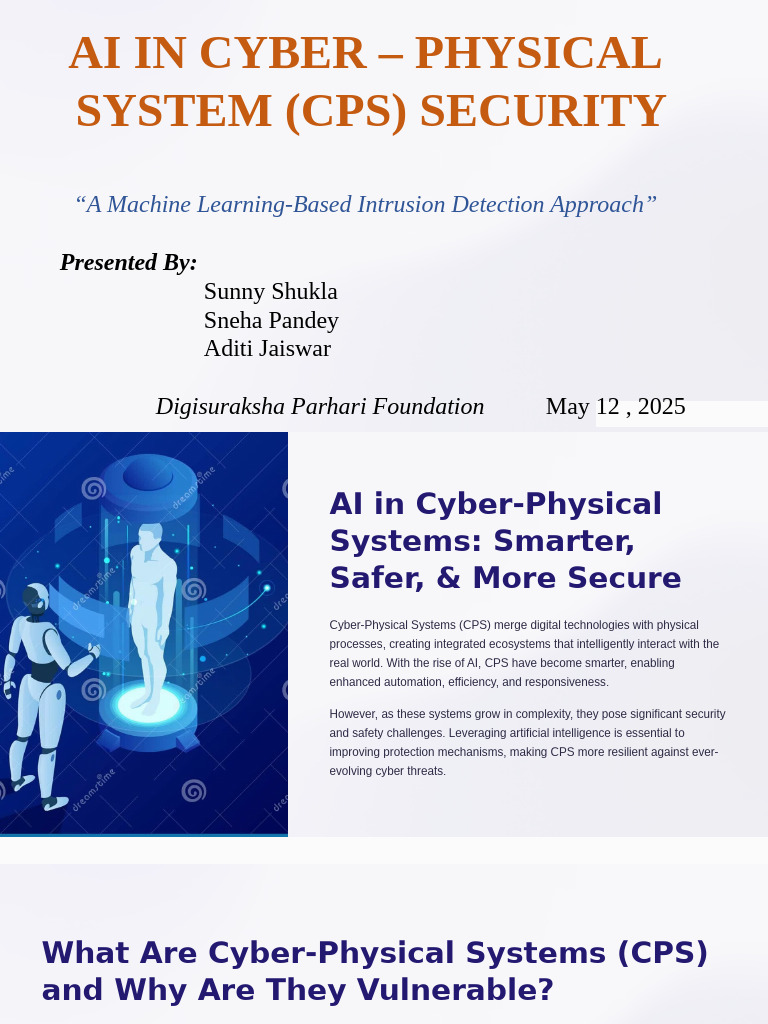 Cyber Physical System | PDF | Artificial Intelligence | Intelligence ...