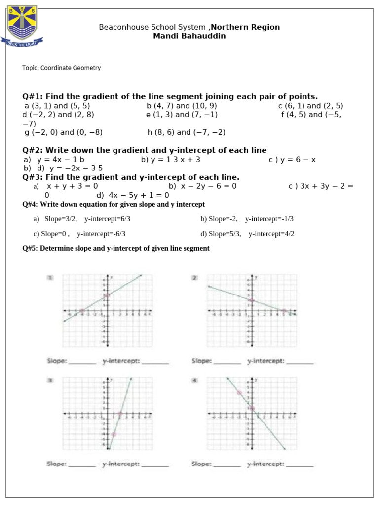 Coordinate Geometry | PDF