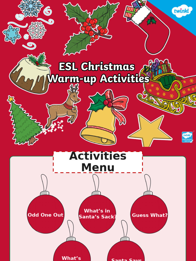 Christmas ESL Activities for B1 Level | PDF | Santa Claus