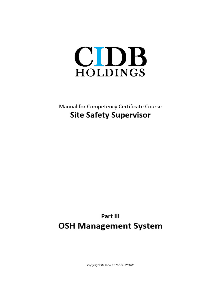 OSH Management System Overview Guide | PDF | Occupational Safety And ...