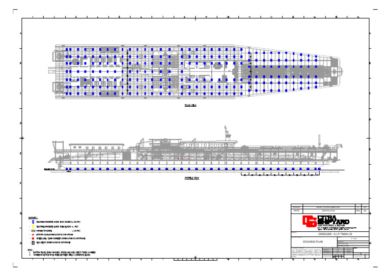Dredger K.I.P Timah 22 Docking Plan | PDF