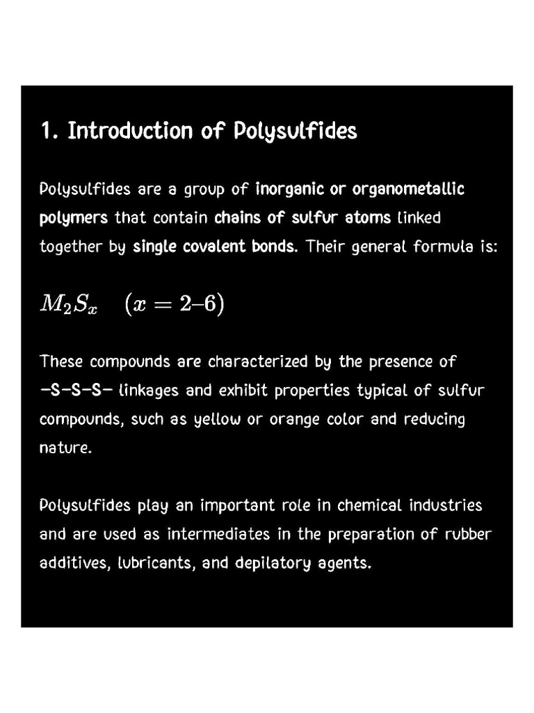 Poly Sulfide S | PDF